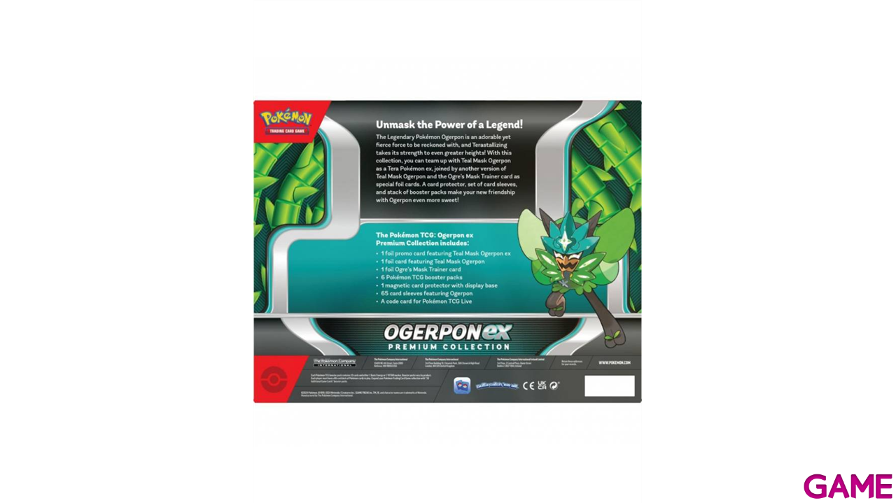 Pack de cartas Pokemon Ogerpon ex Premium Collection (Inglés ...