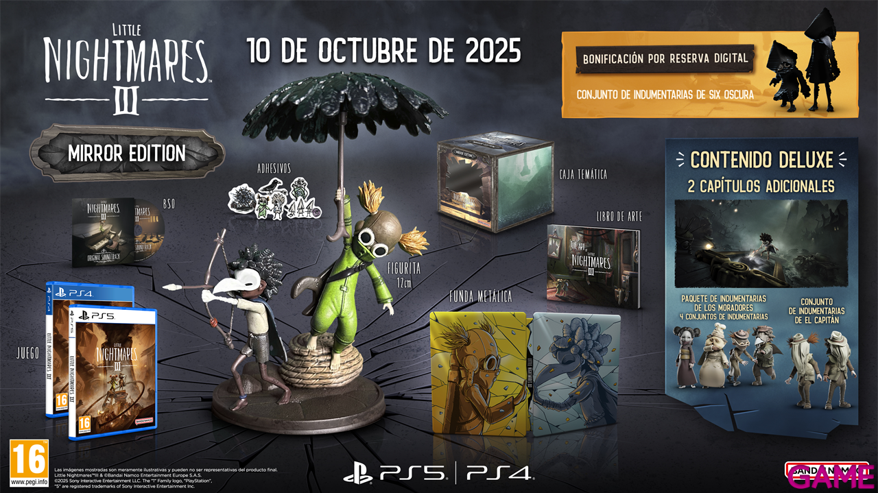 Little Nightmares III Edición Coleccionista Mirror Edition. Playstation ...