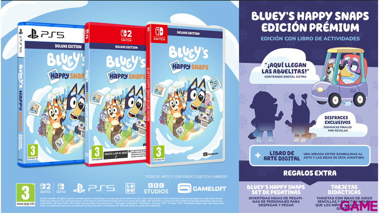 Bluey Happy Snaps Deluxe Edition. Nintendo Switch 2: GAME.es