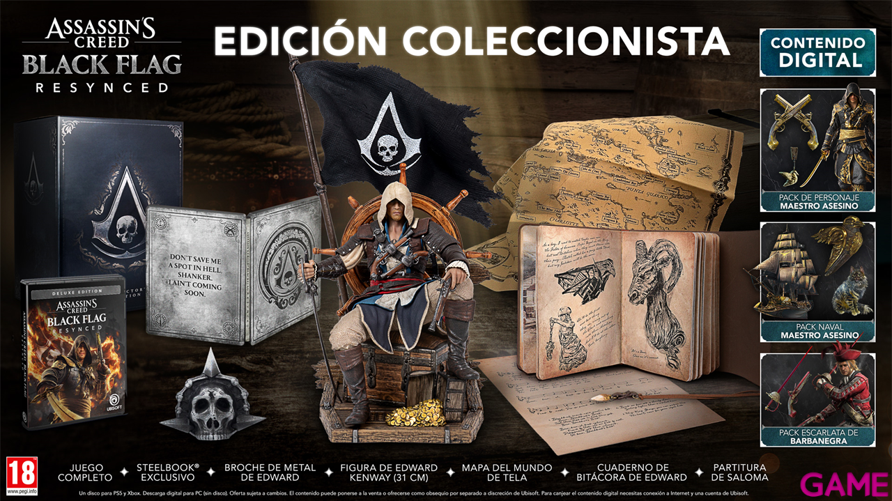 Assassin´s Creed Black Flag Resynced Collectors Edition. Playstation 5 ...