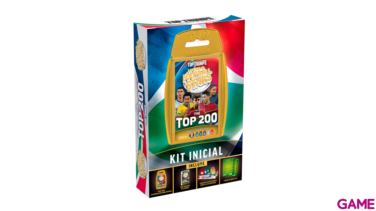Starter pack de cartas Futbol Mundial - Top 200. Merchandising: GAME.es